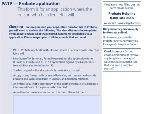 Important DIY Probate Pack Updates - DIY Probate: How To Apply For ...